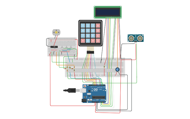 Circuit design complete aurdino project | Tinkercad