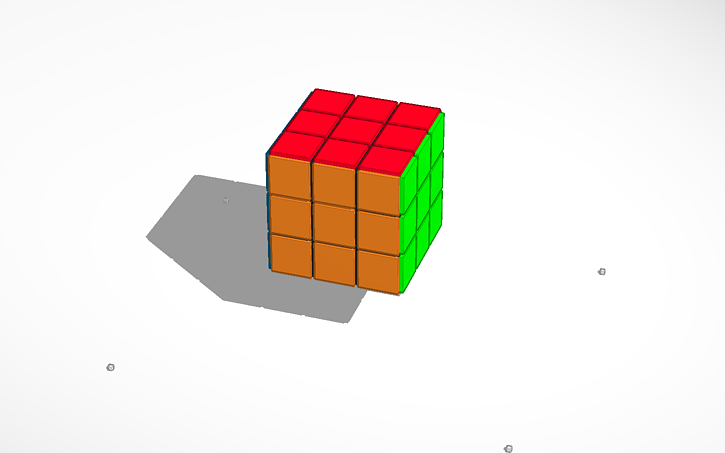 3D design Rubix Cube - Tinkercad