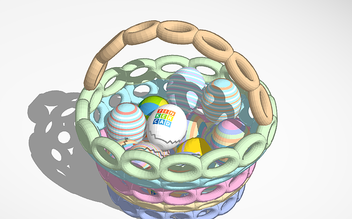 3D design MarcelP. idea for easter bag go see his account - Tinkercad