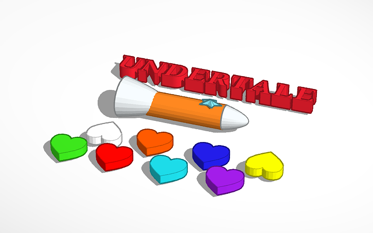3D design UNDERTALE - Tinkercad