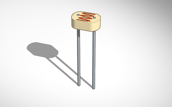 3D design LDR 5mm - Tinkercad