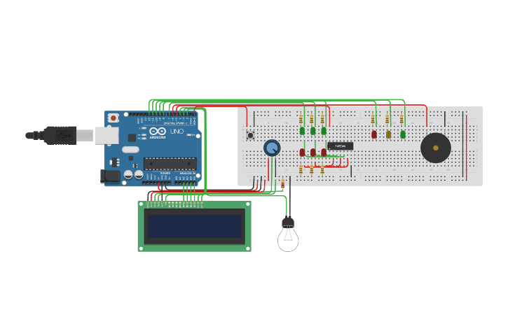Circuit design PROYECTO PRIMER PARCIAL - Tinkercad