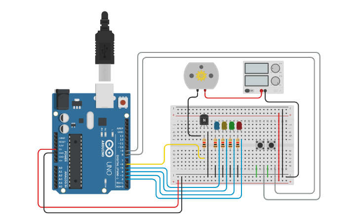 Circuit design LAB 1 Circuit | Tinkercad