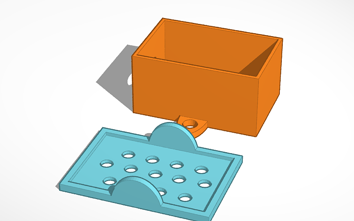 3D design RF Box 433mhz with Key fob - Tinkercad