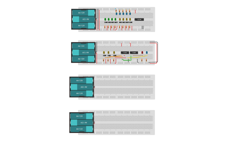 Circuit Design Bloque De Sumador Completo Tinkercad
