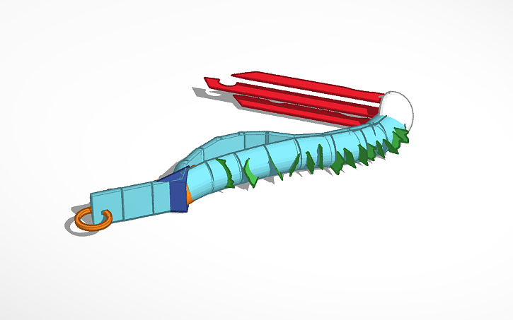 3D design Wraith's Weapon (Keychain) | Tinkercad