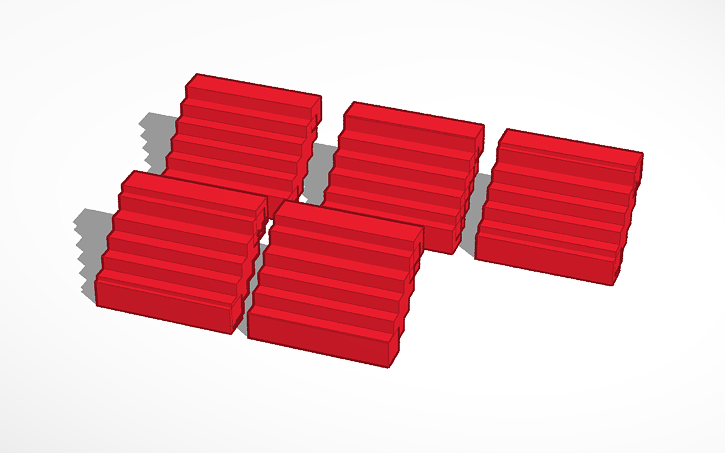 3d Design Repeating Stairs Pattern Tinkercad