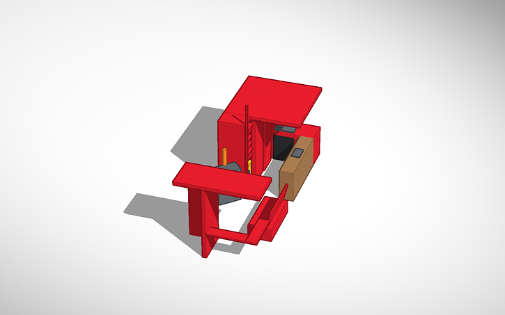 3D design Tiny House interior 2 (1mm:1in) - Tinkercad