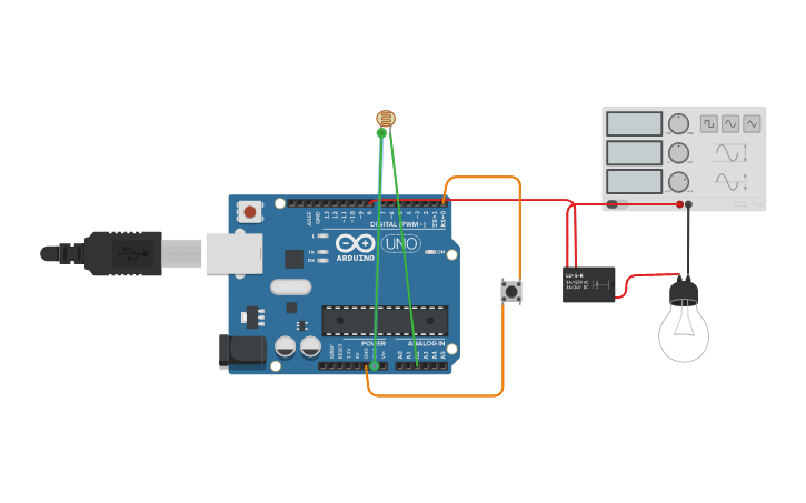 Circuit design Relay - Tinkercad