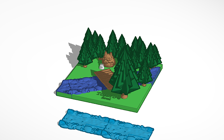 3D design Totoro's forest - mythics | Tinkercad