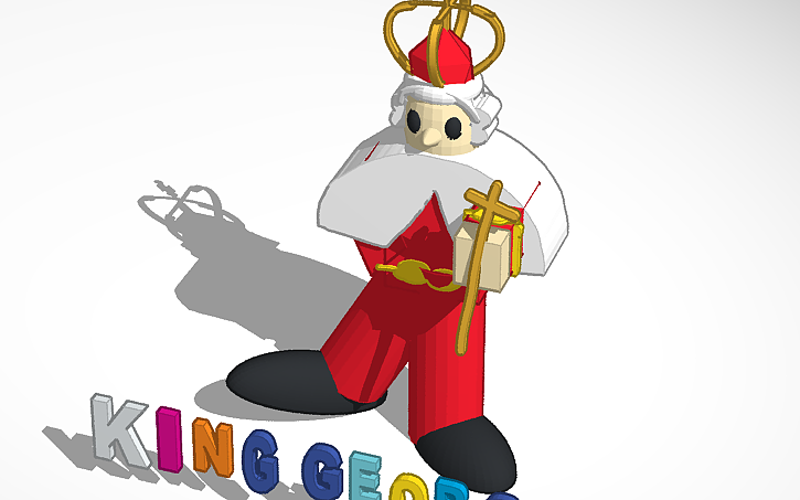 3D design George III Hamilton Figure - Tinkercad