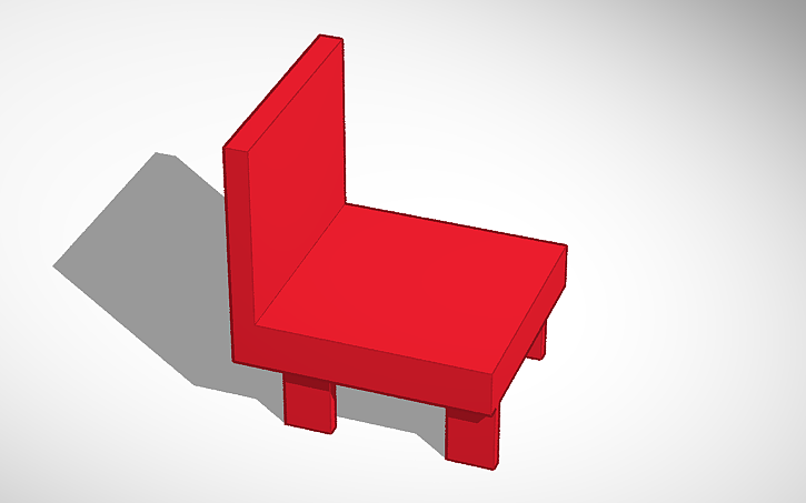3D design chair - Tinkercad