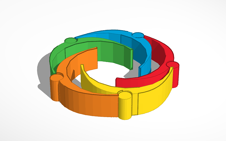 3D design SDF Logo - Tinkercad