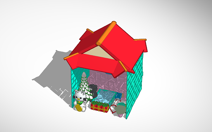 3D design Treehouse with my house! | Tinkercad