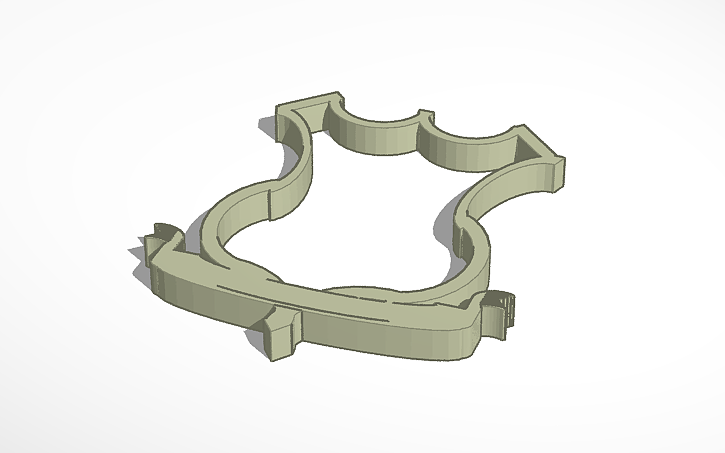 3D design Identity Crest - Social Studies - Tinkercad