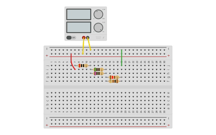 Circuit design esercizio 3f | Tinkercad
