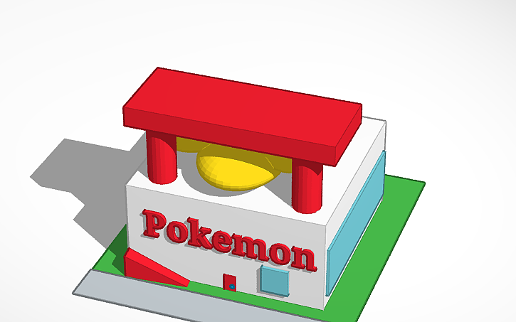3D design loja pokemon | Tinkercad