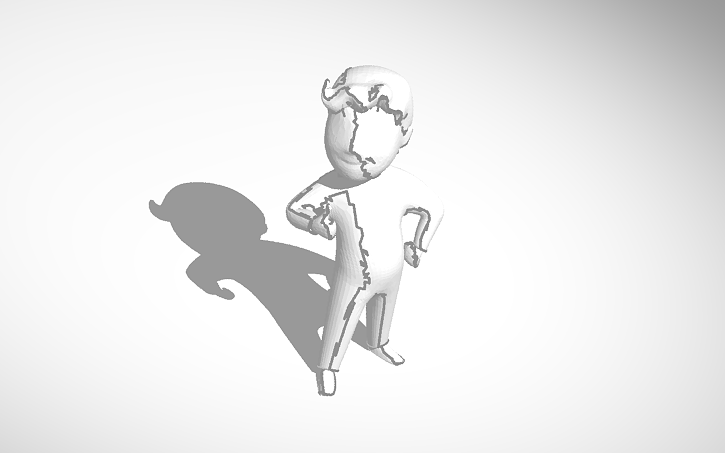3D design Vault Boy - Tinkercad