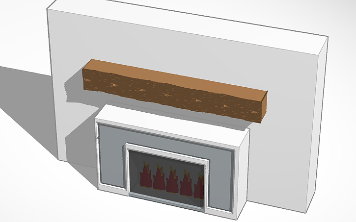 3D design fireplace | Tinkercad