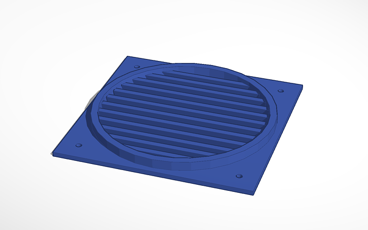 3D design Vent outdoors mount 150mm Square | Tinkercad