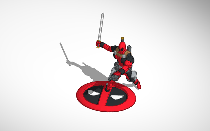 3D design Deadpool - Tinkercad