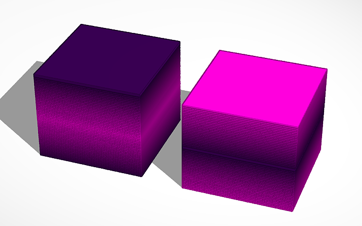 3D design purple gradient - Tinkercad