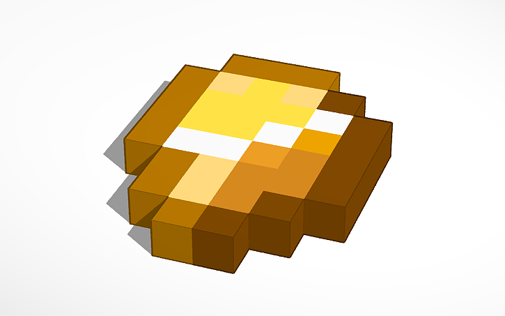 3D design Minecraft Gold Nugget - Tinkercad