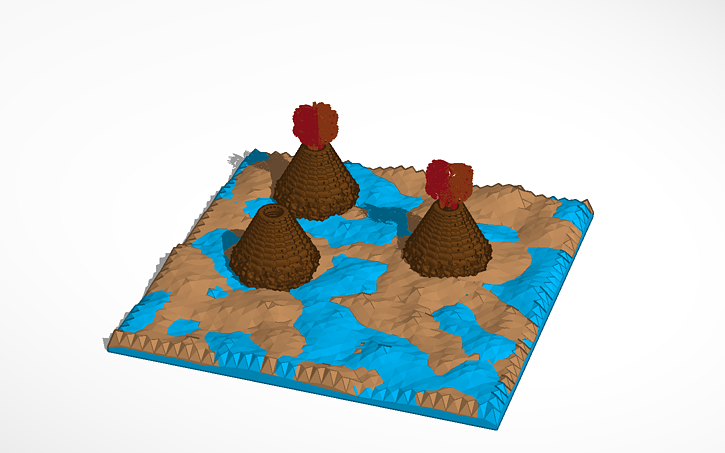 3D design volcanos | Tinkercad