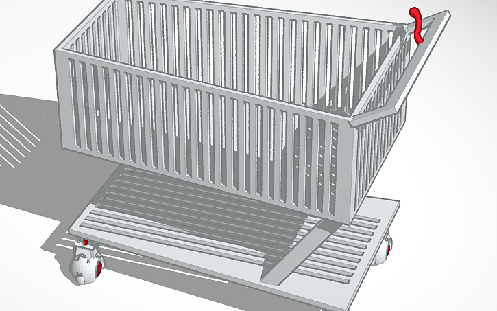3D design Shopping Cart prototype - Tinkercad