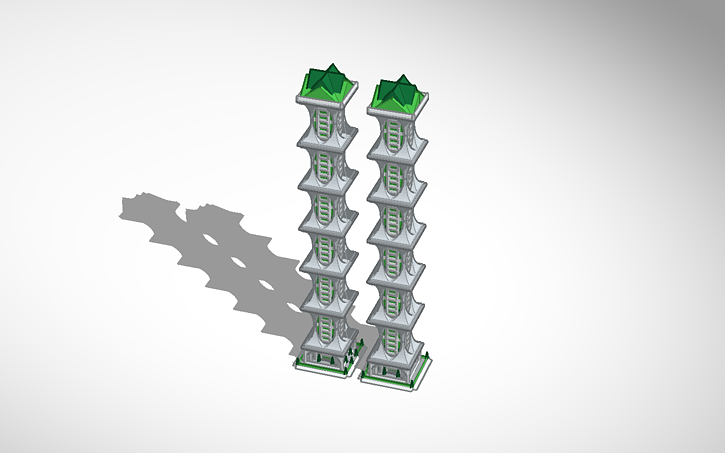3D design the towers - Tinkercad