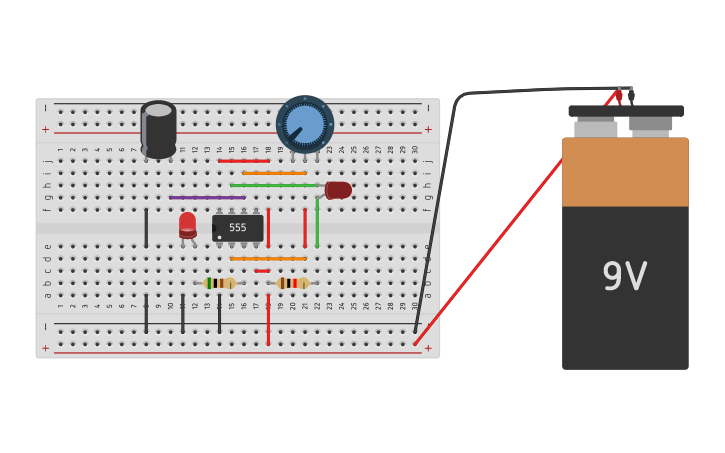 Circuit design TIMER - Tinkercad