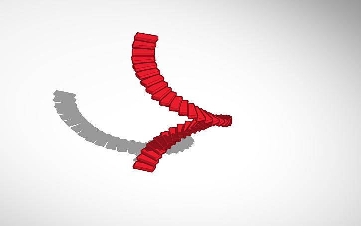 3D design Spiral Staircase - Tinkercad