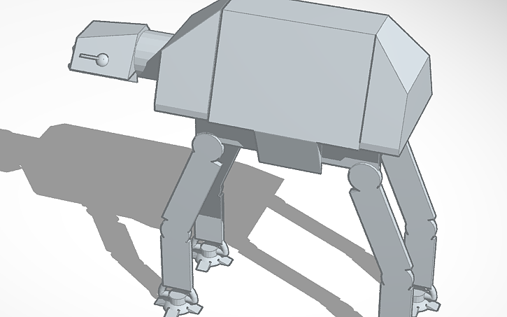 3D design AT-AT - Tinkercad