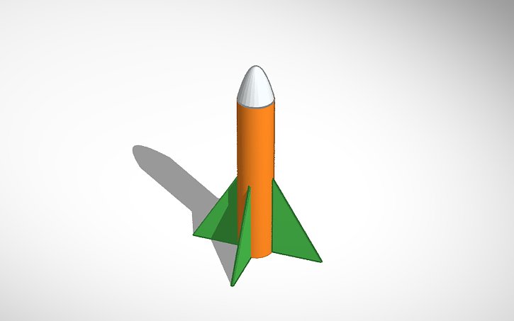 3D design Ådne-rakett v2 | Tinkercad