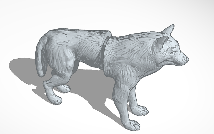 3D design Wolf - Tinkercad
