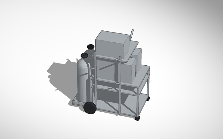 3D design Welding cart - Tinkercad