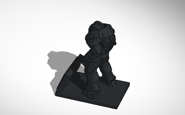 3D design Fallout 4 statue - Tinkercad