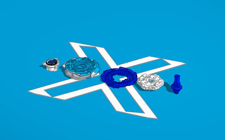 3D design beyblade x dran brave CX - Tinkercad