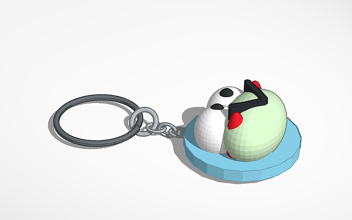 3D design Copy of Keychain - Tinkercad