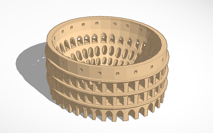 3D design Gavin's Roman Coloseum - Tinkercad