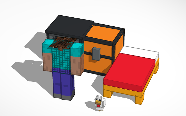 3D design Minecraft Blocks - Tinkercad