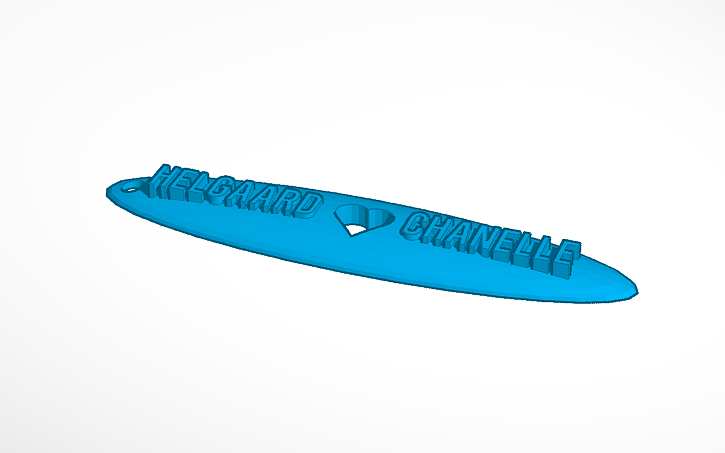 3D design Helgaard en Chanelle love - Tinkercad