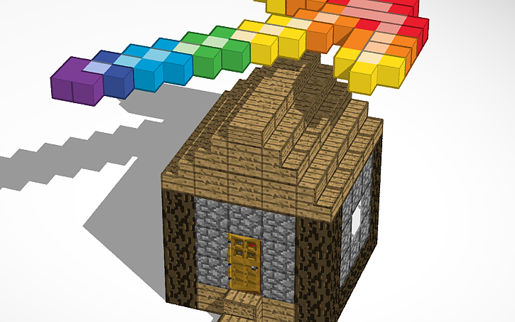 3D design Villager house - Tinkercad