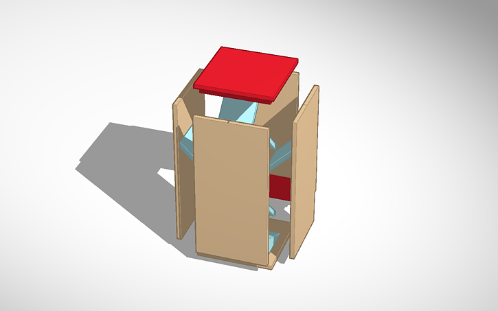 3D design DiceTower (non-modular) - Exploded | Tinkercad