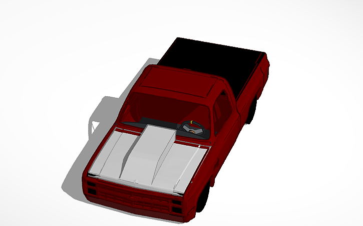 3D design Copy of 87 silverado 454 Drag Truck - Tinkercad
