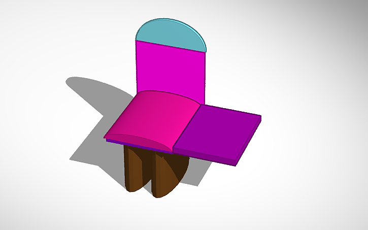 3D design Art chair - Tinkercad