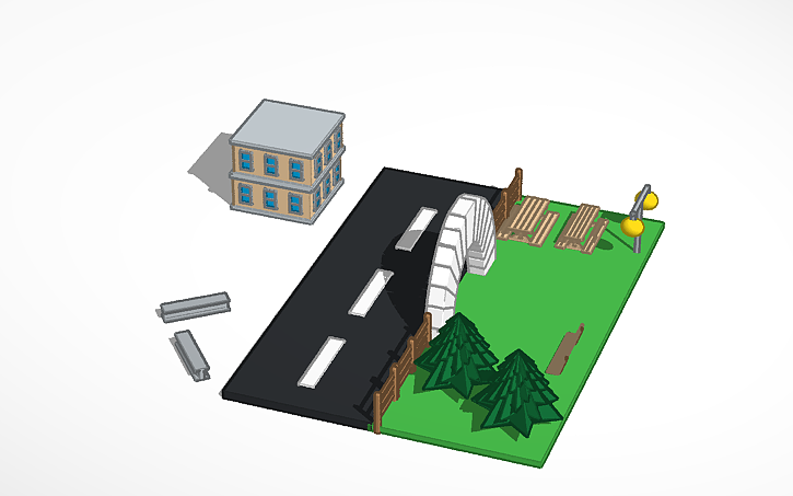 3D design Road - Tinkercad