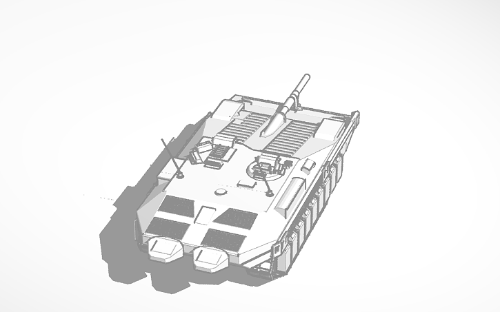 3D design Stridsvagn 103B - Tinkercad
