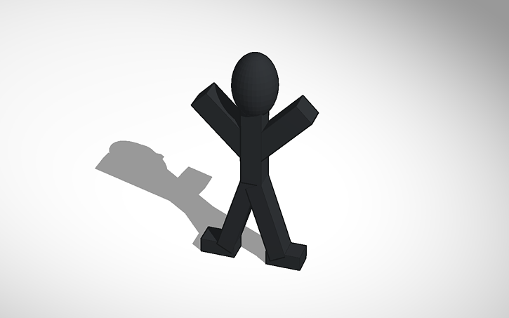 3D design stick man - Tinkercad