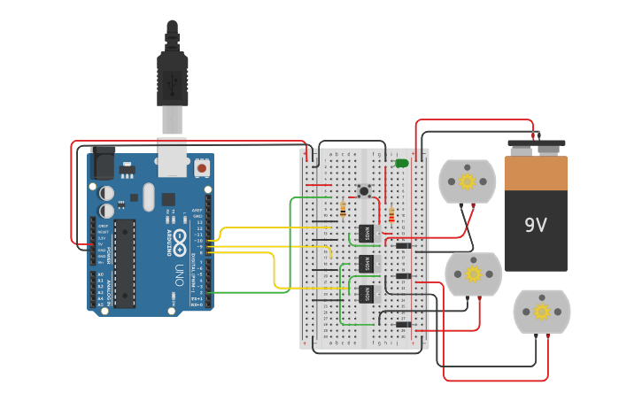 Circuit design mod 3 project 9 - Tinkercad Circuit design mod 3 project 9 - Tinkercad